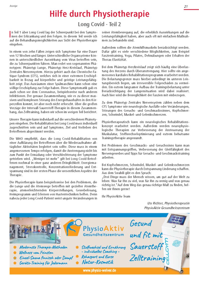 Wums / PhysioAktiv Gesundheitszentrum Andreas Pack in Welver