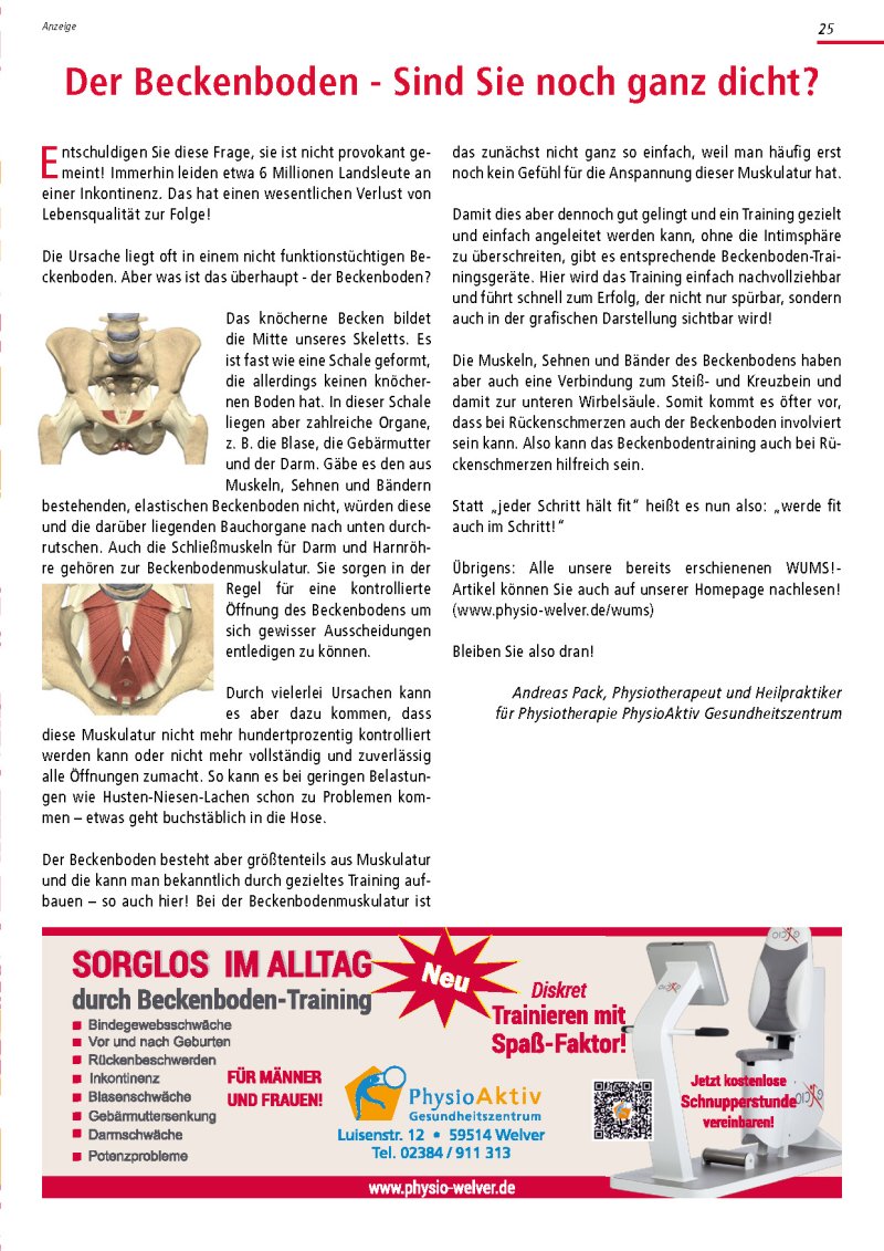 Wums / PhysioAktiv Gesundheitszentrum Andreas Pack in Welver